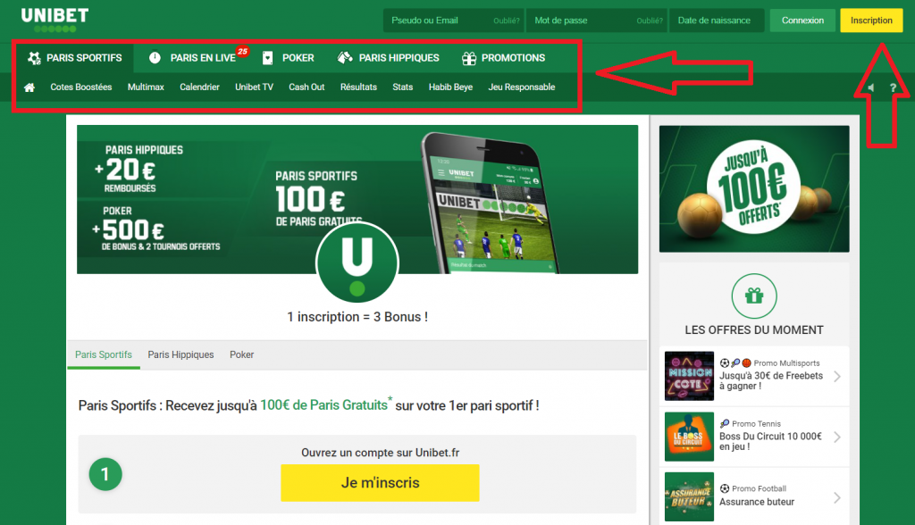 Bonus Unibet ⇒ Unibet premier pari - code bonus